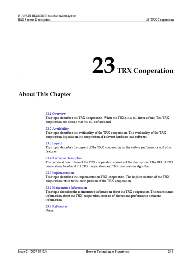 TRX Cooperation: About This Chapter | PDF | Telecommunications ...