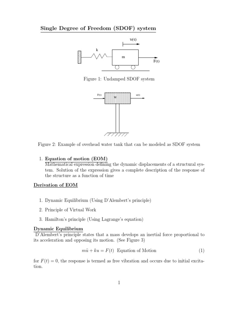Vibration Notes | PDF | Teaching Mathematics | Mechanics