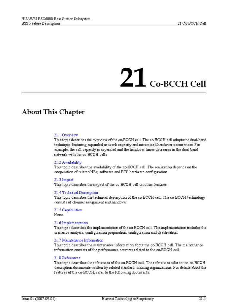 01 21 Co BCCH Cell | PDF | Mobile Telecommunications | Electrical ...