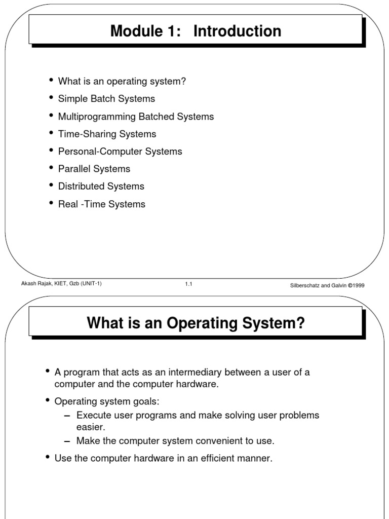 ch1 (UNIT-1) | PDF | Operating System | Computer Data Storage