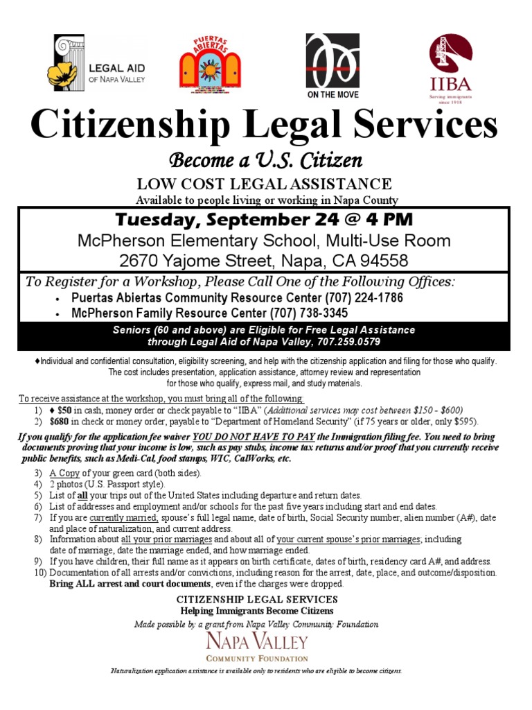 Affordable Citizenship Assistance in Napa | PDF | Naturalization ...