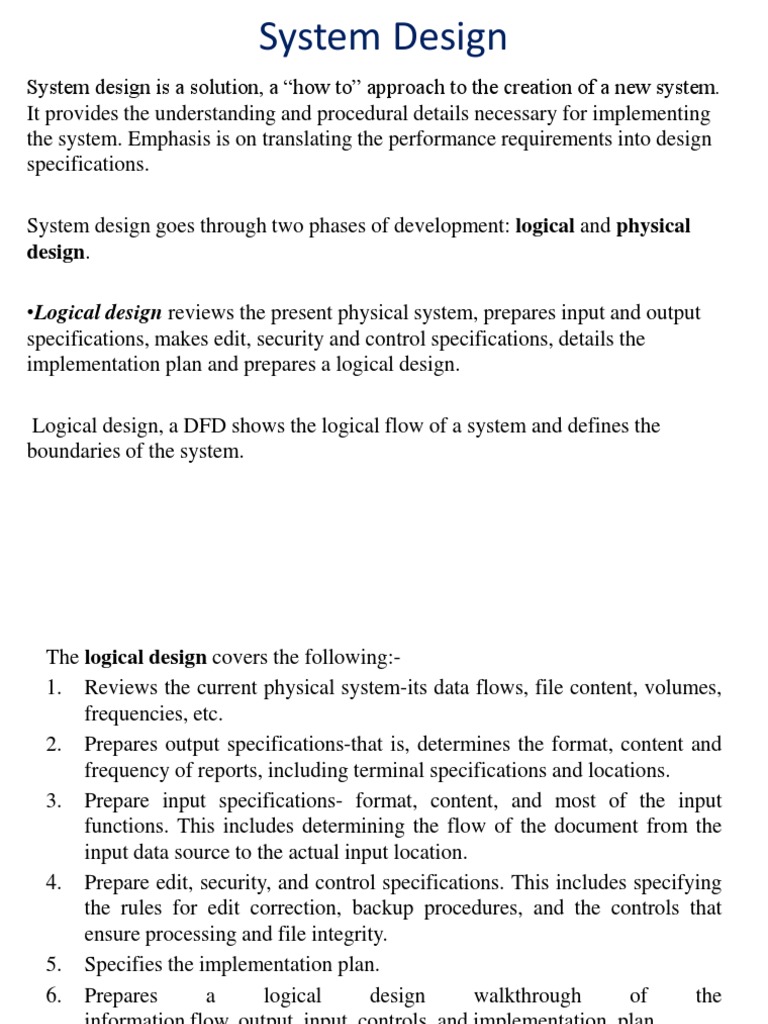 A Comprehensive Guide to System Design Through Logical, Physical, and ...