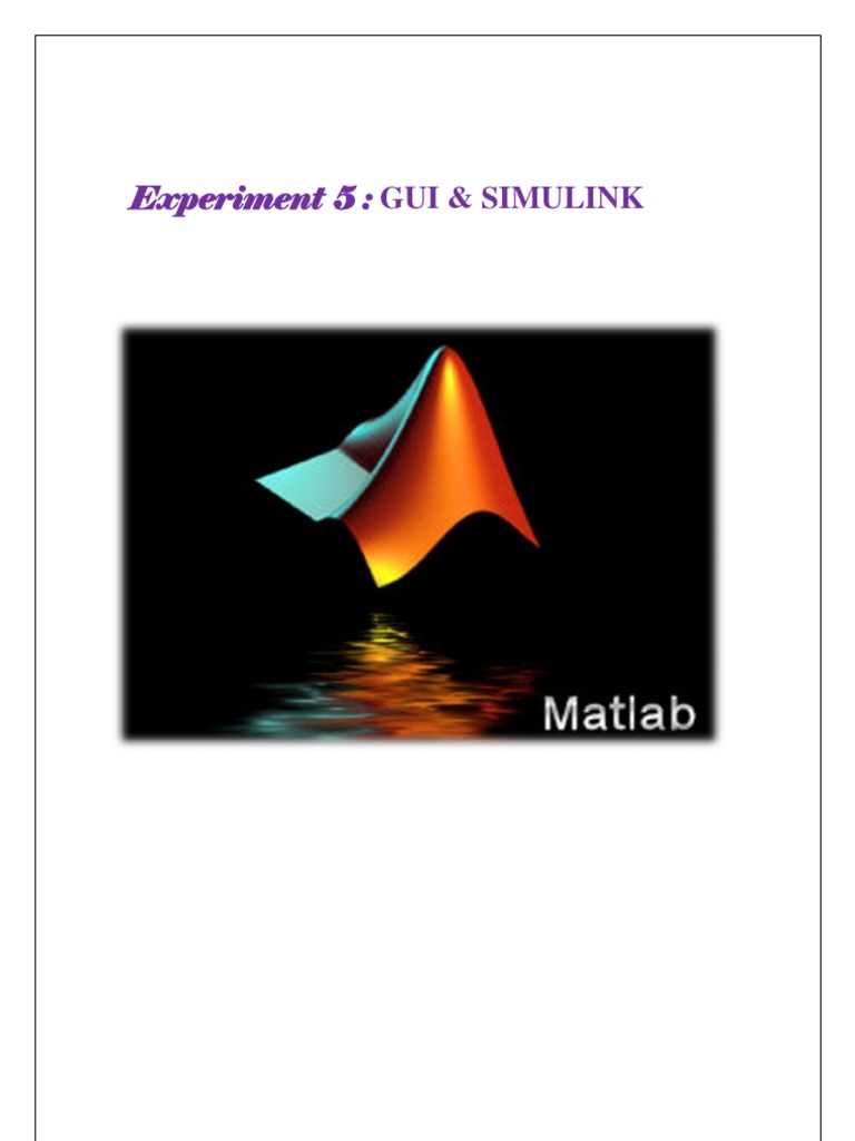 GUI & SIMULINK Experiment | PDF | Graphical User Interfaces | Button (Computing)