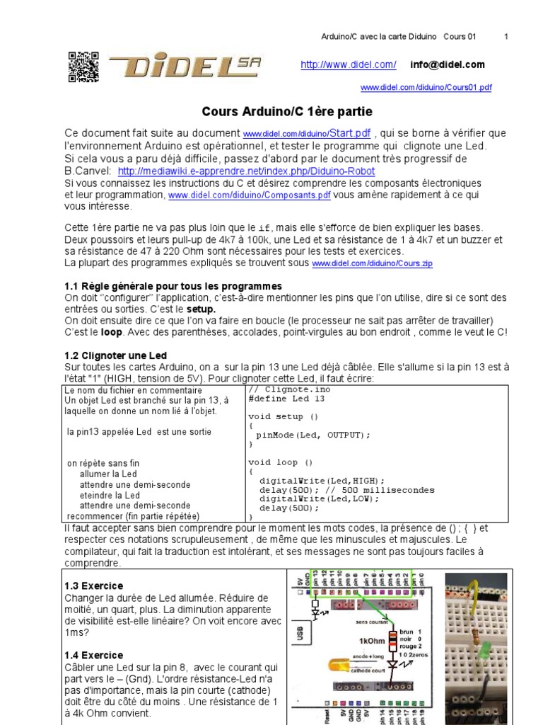 17 Cours Arduino c1 | PDF | Processeur | Structure de contrôle