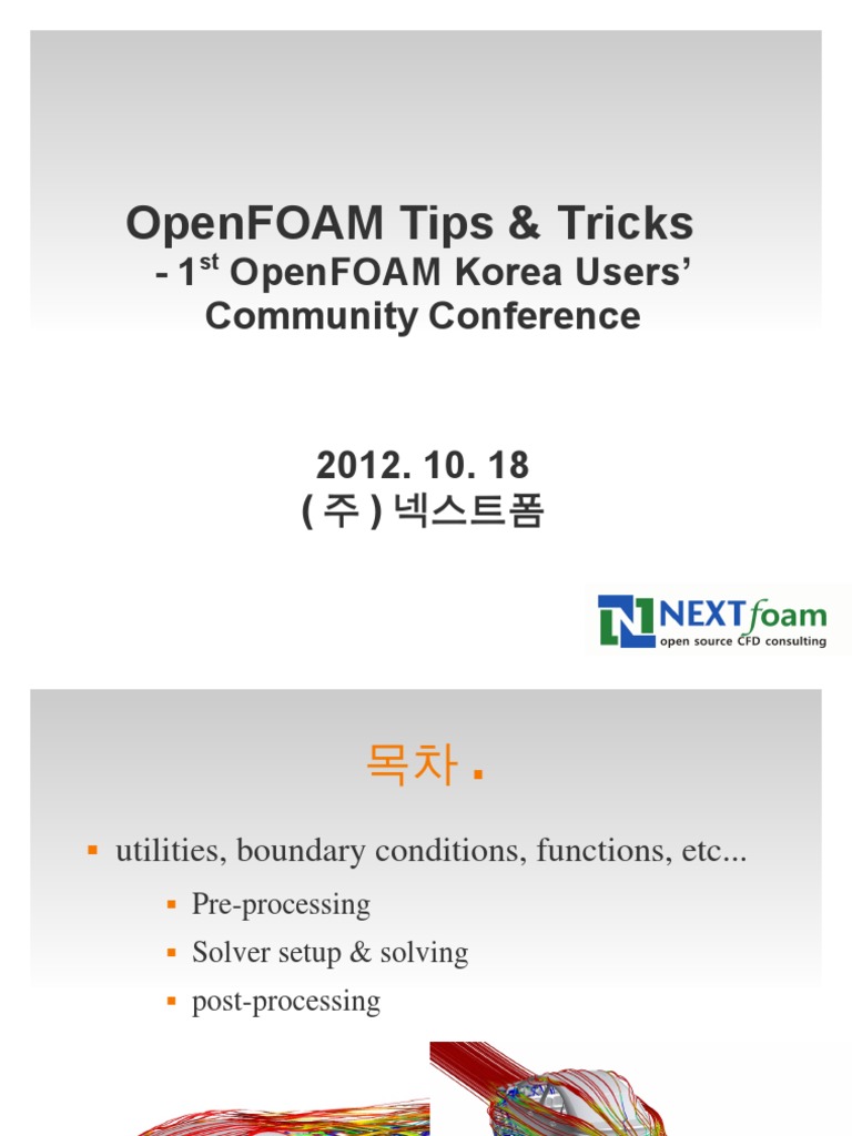 OpenFOAM Tips & Tricks | PDF | Teaching Mathematics | Computing And Information Technology