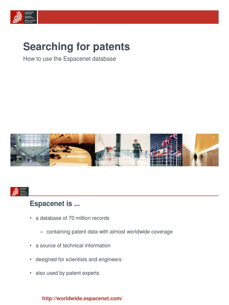 Searching for patents: How to use the Espacenet database | Patent ...