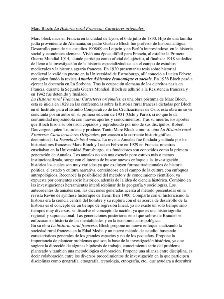 Marc Bloch | PDF