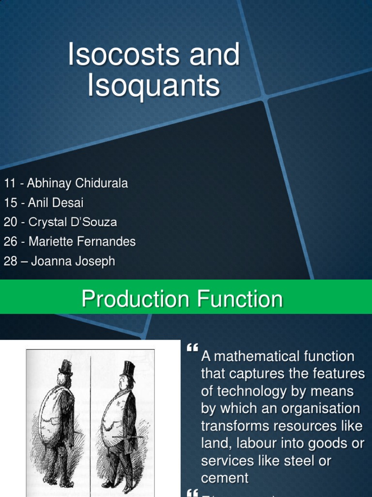 Isoquants and Isocosts | PDF | Production Function | Output (Economics)