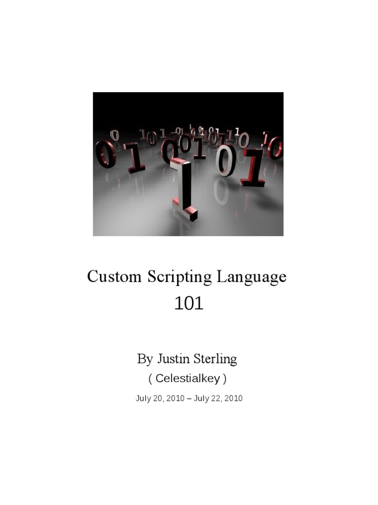 Custom Scripting Language 101 | PDF | Parsing | Variable (Computer Science)
