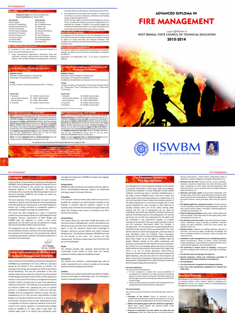 Fire Management Brochure | PDF | Fires | Firefighting