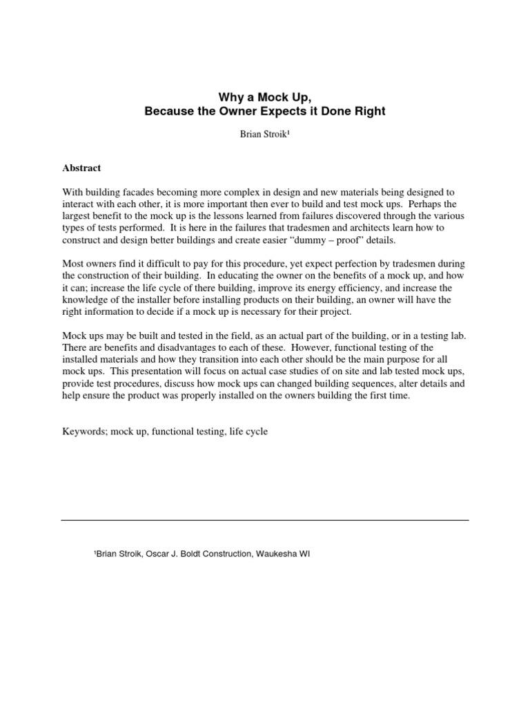 Procedure Mock Up | PDF | Hvac | Air Conditioning