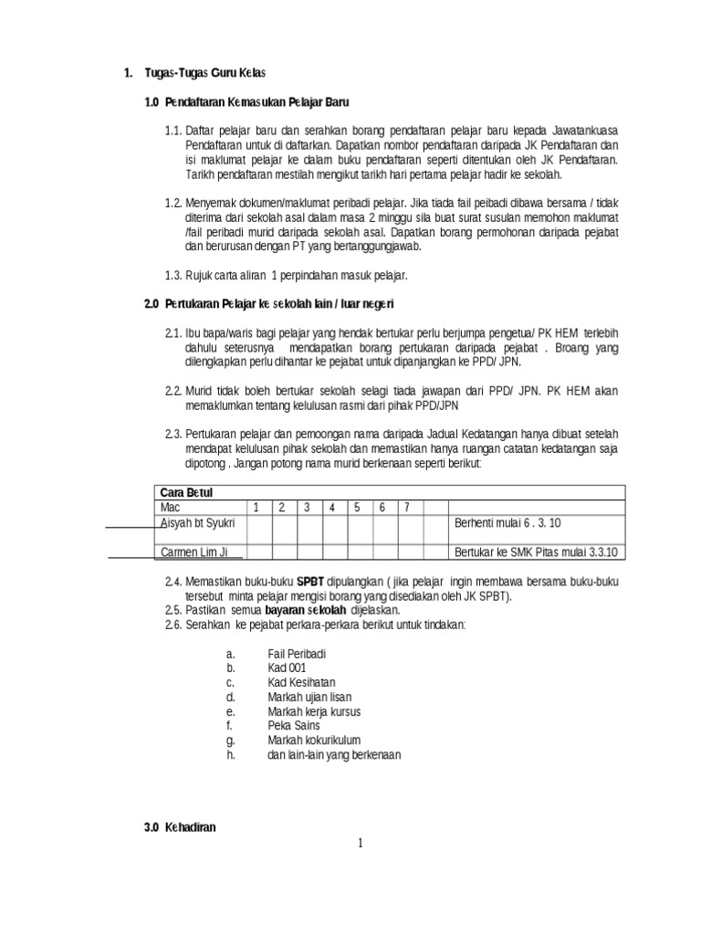 Fail Meja Guru Kelas | PDF | Karier & Perkembangan | Ilmu Sosial