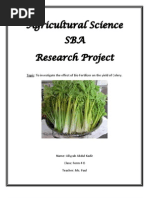 Agricultural Science Broiler Production Sba Sample | PDF | Wellness
