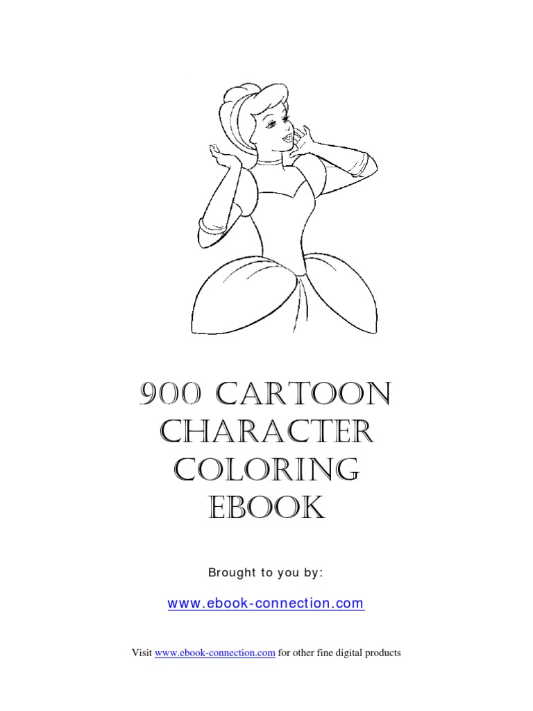 900 Cartoon Character Coloring eBook | PDF | Home & Garden | Computers