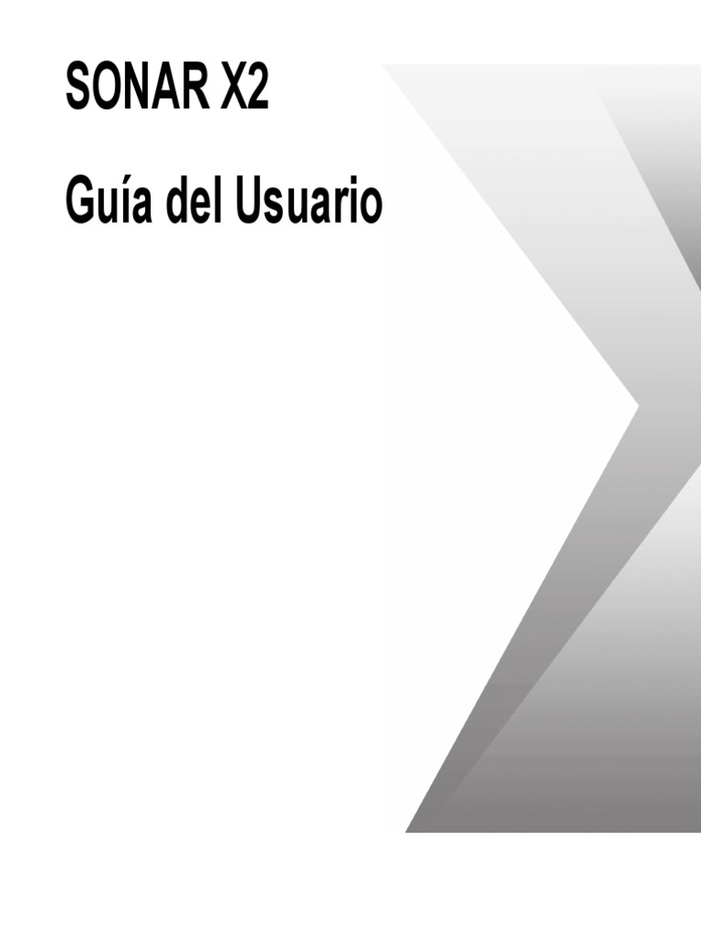 SONAR X2 Guía Del Usuario | PDF | USB | Point and Click