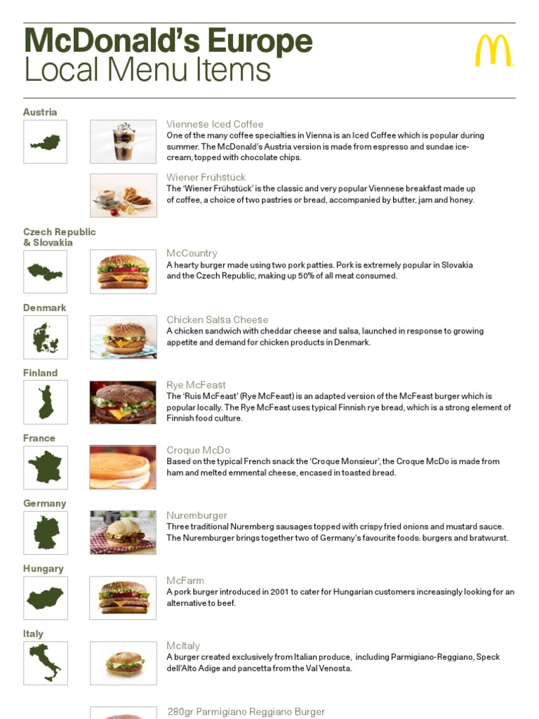 Local Menu Items | Download Free PDF | Hamburgers | Cuisine