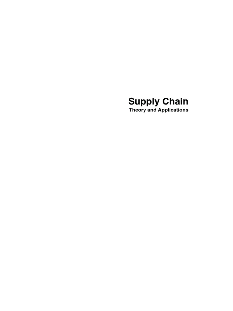 Supply Chain PDF | PDF | Game Theory | Supply Chain Management