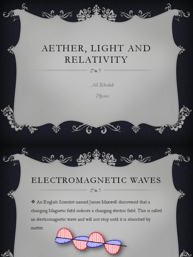 Aether, Light and Relativity | PDF | Social Science | Young Adult