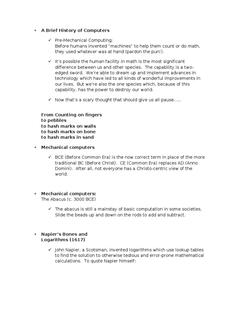 A Comprehensive History of Early Mechanical and Electro-Mechanical ...