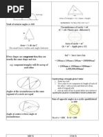 Geometry EOC Formula Reference Sheet | PDF | Area | Triangle