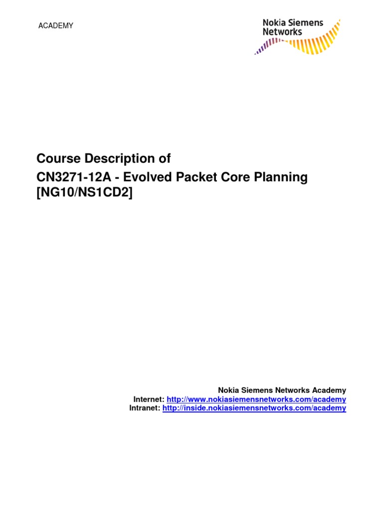 CourseDescription EPC | PDF | Network Protocols | Computer Network