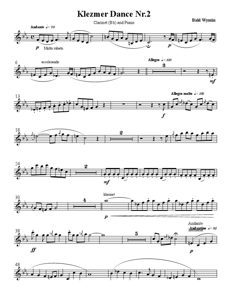 Klezmer Dance Nr2-1 | PDF