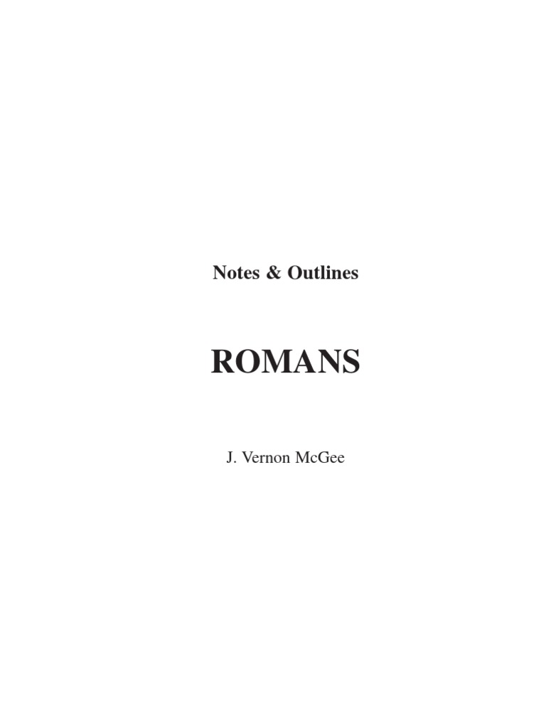 Romans | PDF | Justification (Theology) | Epistle To The Romans