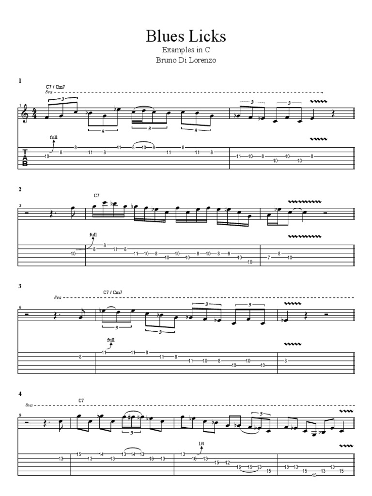 Blues Licks | PDF