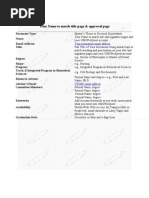 CV Format For Visa Application | PDF