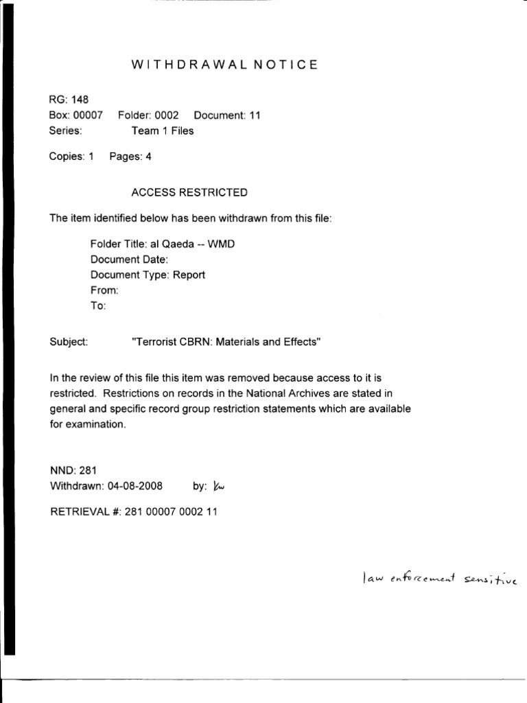 With Drawal Notice | PDF | Al Qaeda | World Politics