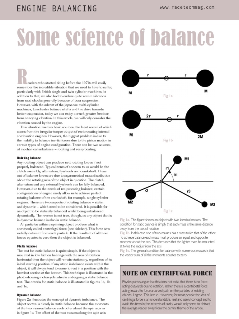 Engine Balancing Dynamics Explained | PDF | Internal Combustion Engine ...