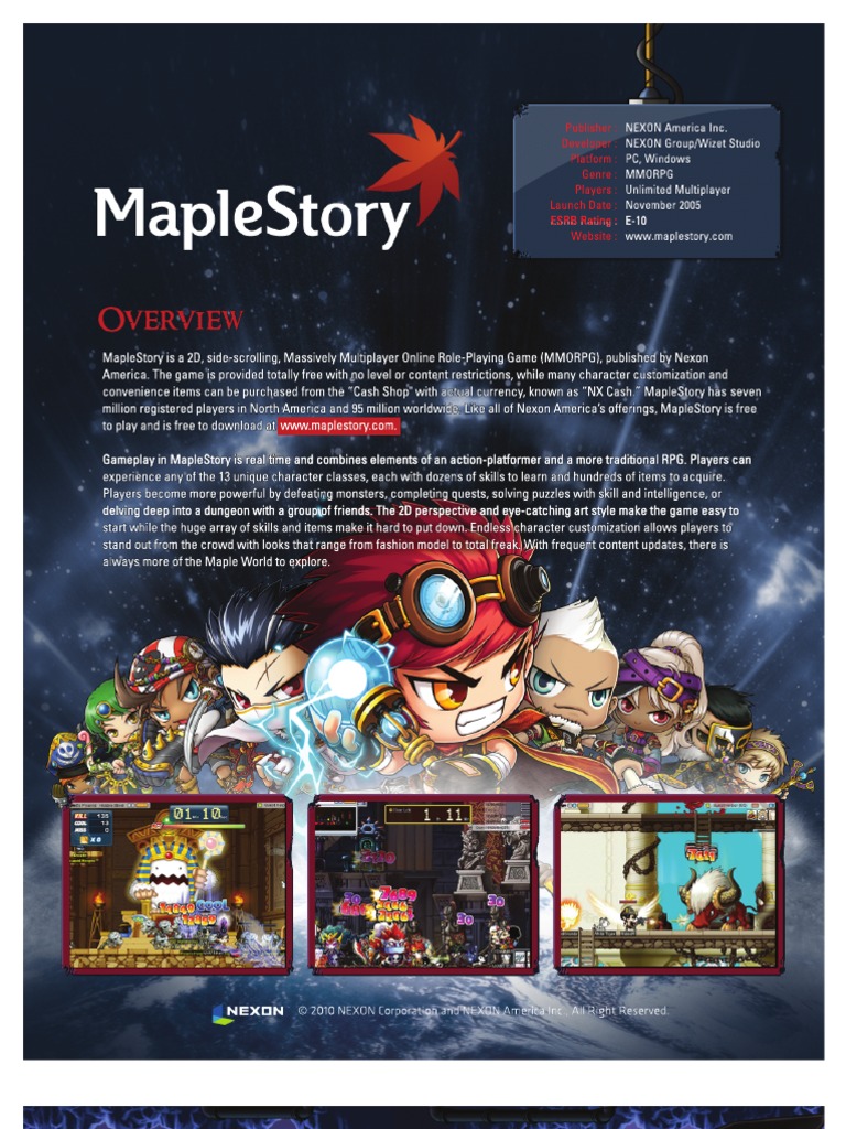 MapleStory FactSheet | PDF | Self-Improvement
