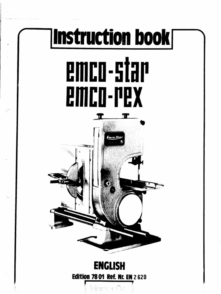 Emco Star Manual PDF | PDF