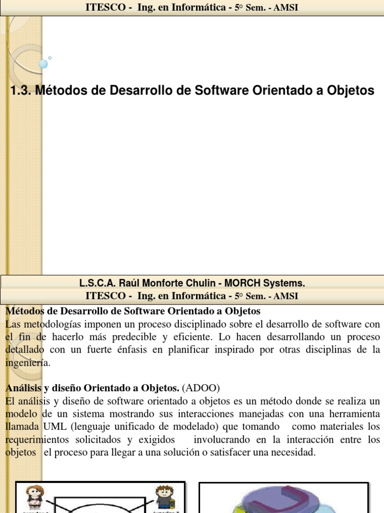 Métodos de Desarrollo de Software OO | PDF | Lenguaje de modelado unificado | Ingeniería de software