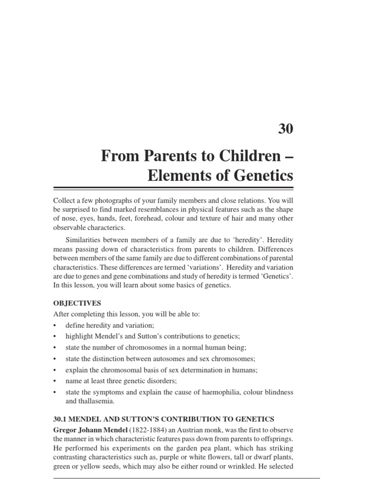 Genetics for Students | PDF | Science & Mathematics