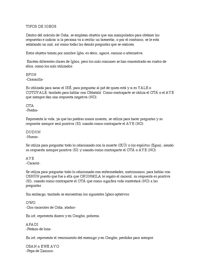 Conociendo La Regla De Osha Pdf Santeria Religión Y Creencia
