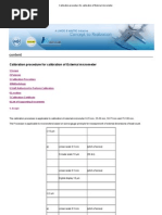 Procedure For Caliper Calibration (Rev.1) | PDF | Calibration | Metrology