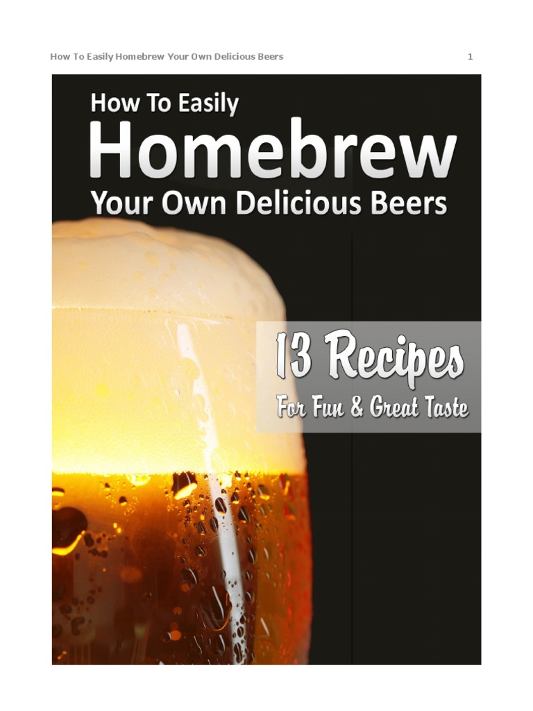 Home Brew Beer Guide | PDF | Homebrewing | Beer