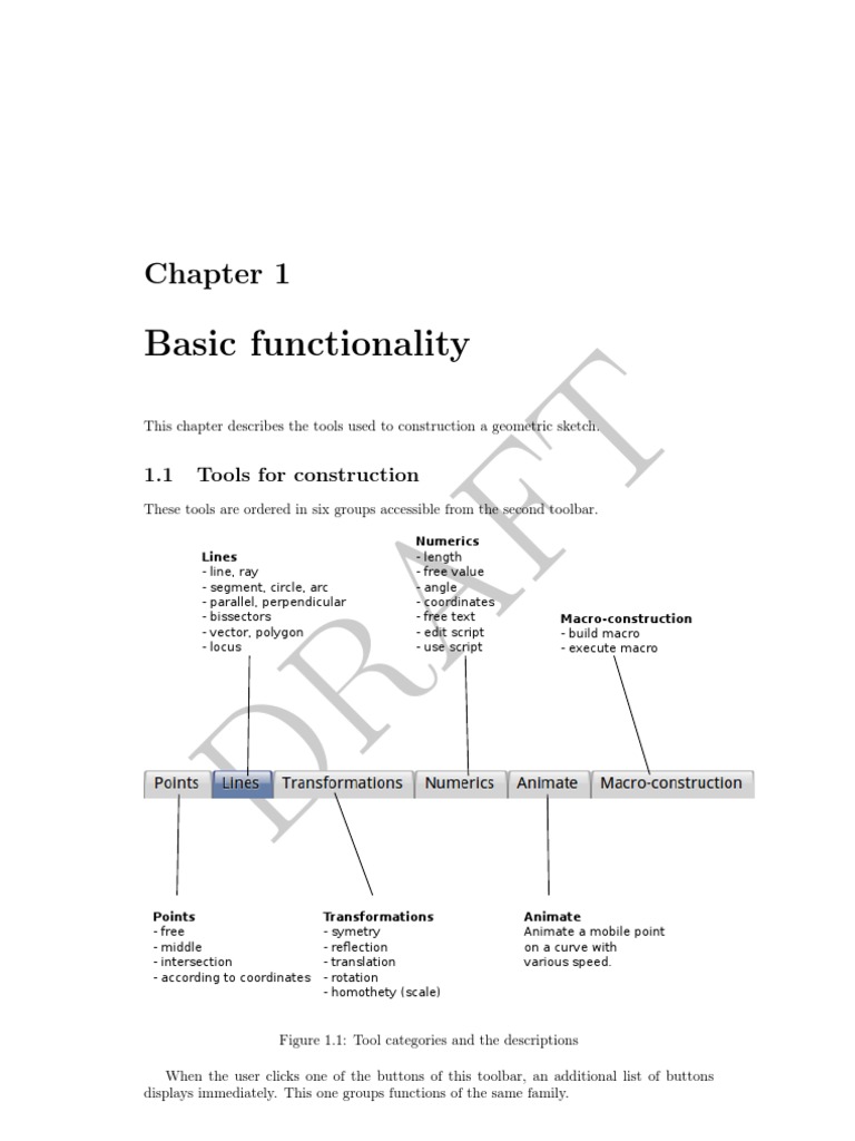 Draft: Basic Functionality | PDF | Angle | Circle