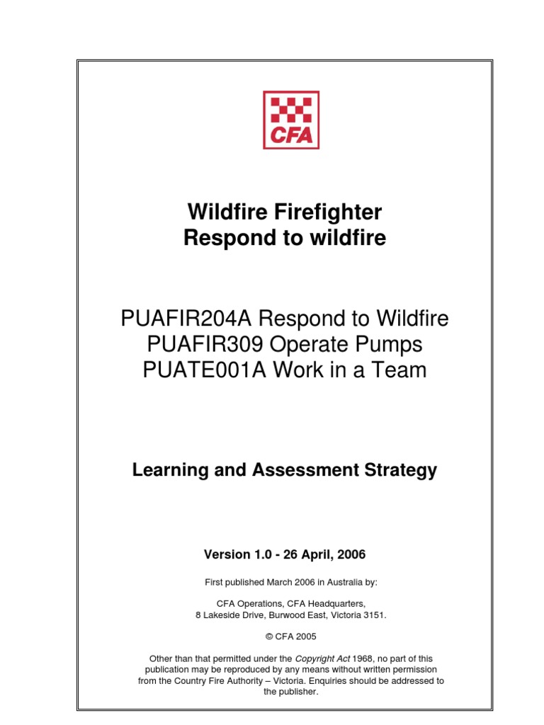 Respond To Wildfire - Learning and Assessment Strategy | Download Free ...