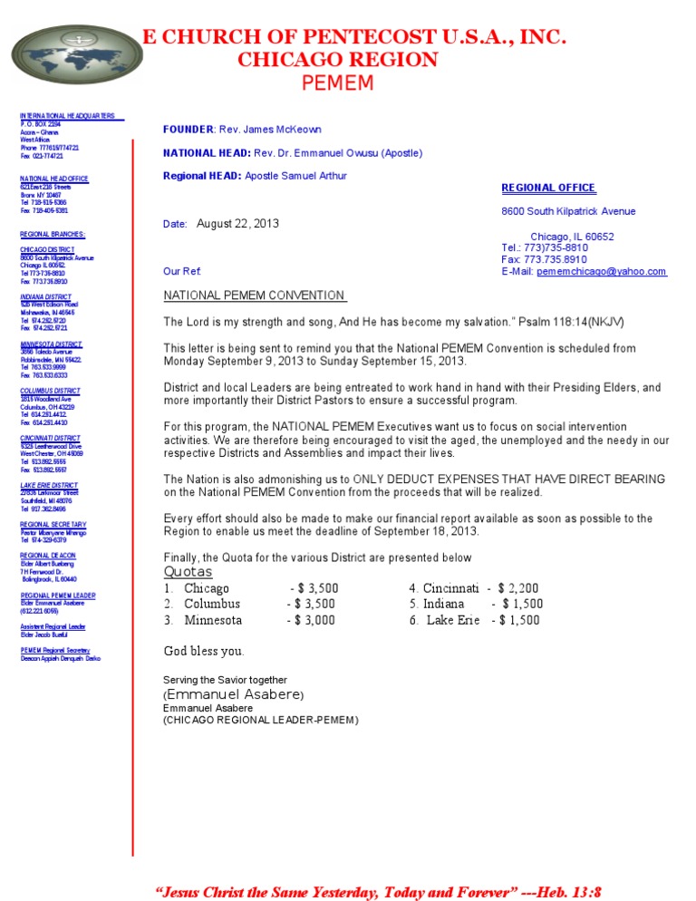Pemem Chicago - 2013 Convention | PDF | Chicago | Chalcedonianism