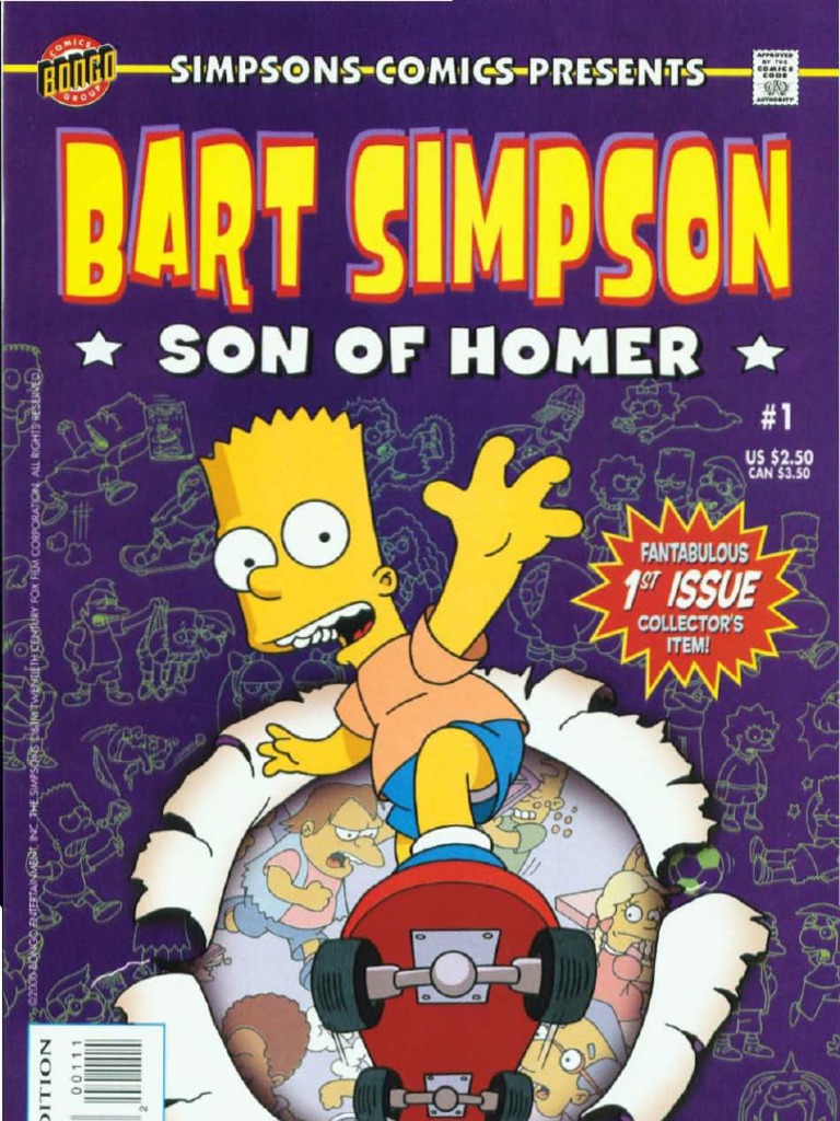 Bart Simpson Comics 1 | PDF | Fox Network Shows | Comedy