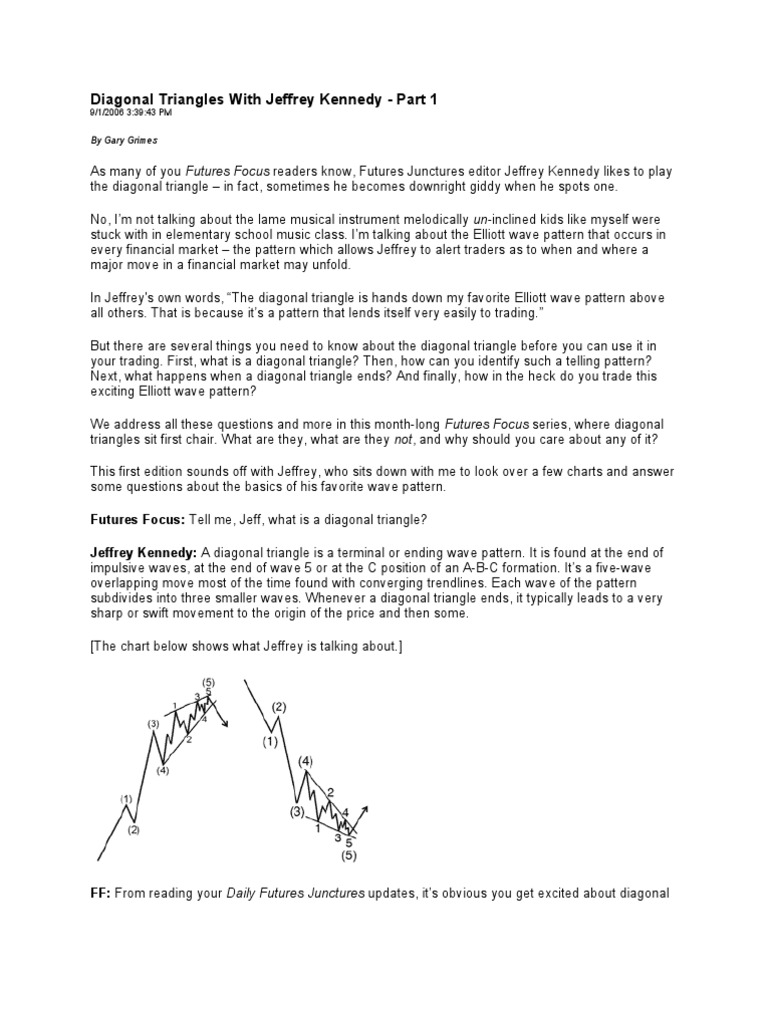 Diagonal Triangles Explained | PDF | Futures Contract | Financial Markets
