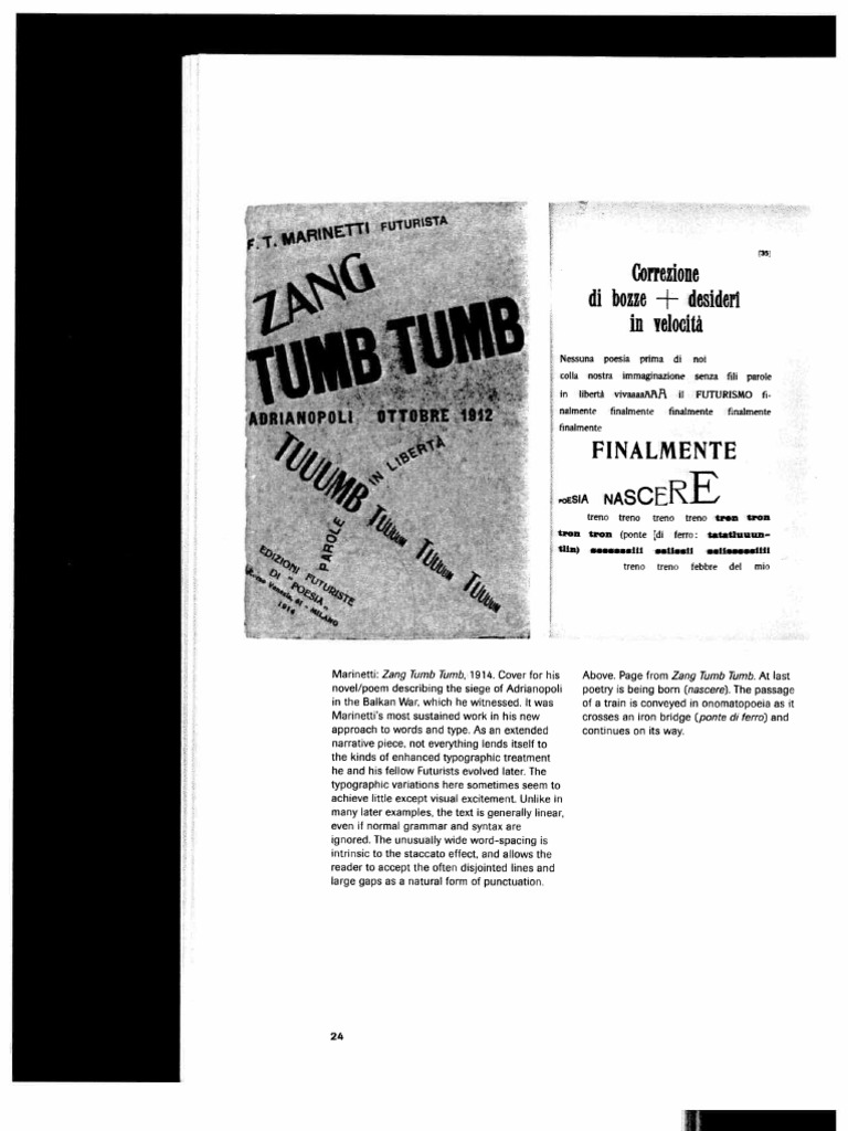 Zang Tumb Tumb, Marinetti | PDF