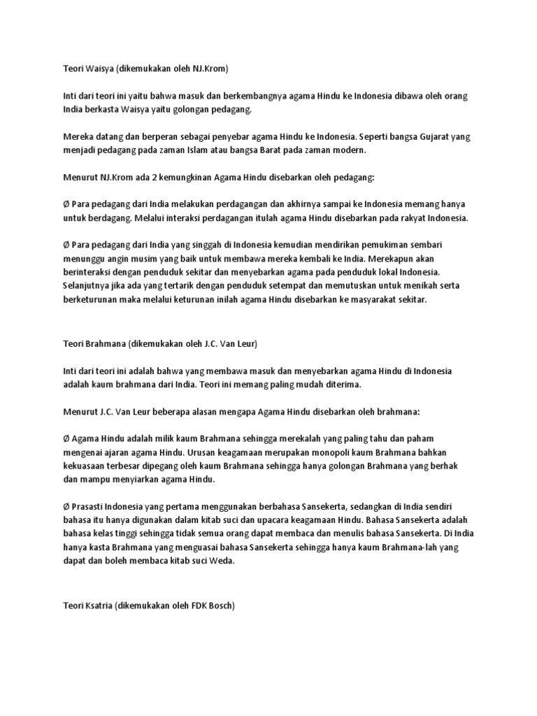 Teori Waisya | PDF