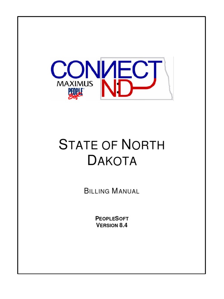 North Dakota PeopleSoft Billing Guide | PDF