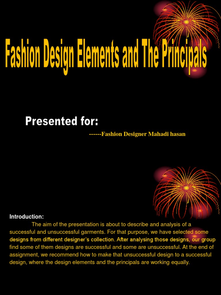 Fashion Design Elements and The Principals | PDF | Shape | Texture Mapping