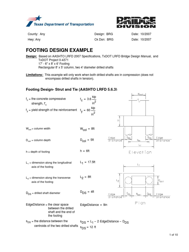 Shaft Footing Example | PDF | Truss | Deep Foundation