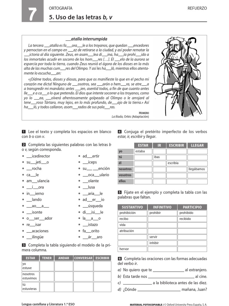 1014 5. Uso de Las Letras B V | PDF | Verbo | Palabra