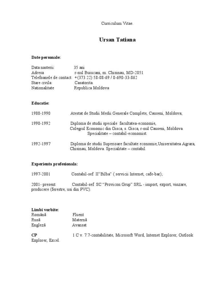 CurriculumVitae | PDF